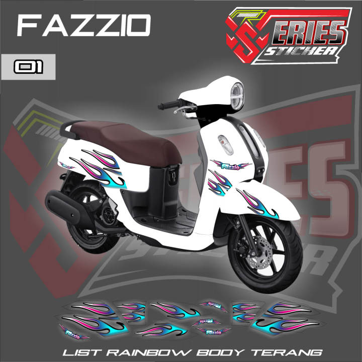 STIKER STRIPING YAMAHA FAZZIO TRANSPARAN PREMIUM KEREN LIS VARIASI STIKER 01 | Lazada Indonesia