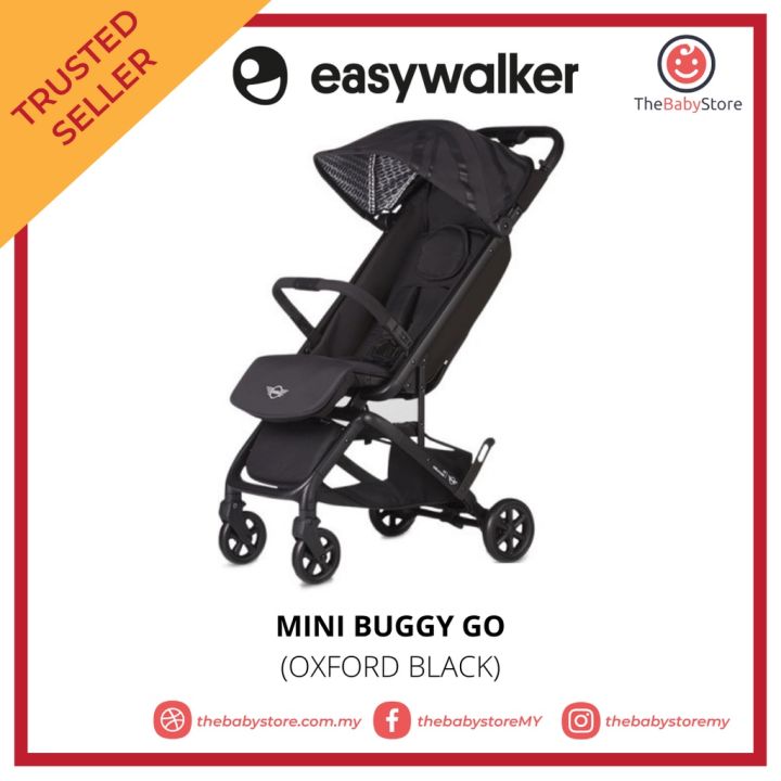 Easywalker MINI GO Compact Stroller Cabin Approved -Oxford Black | Lazada