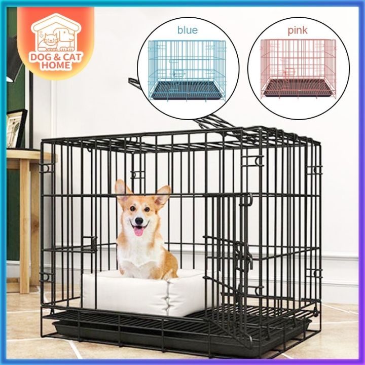 Dog Cage Heavy Duty Pet Collapsible With for Coated Galvanized | Lazada PH