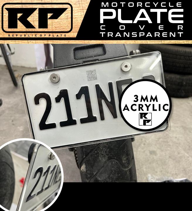 Motorcycle Plate Colored Acrylic Cover SQUARE PLATE 3mm Available All ...