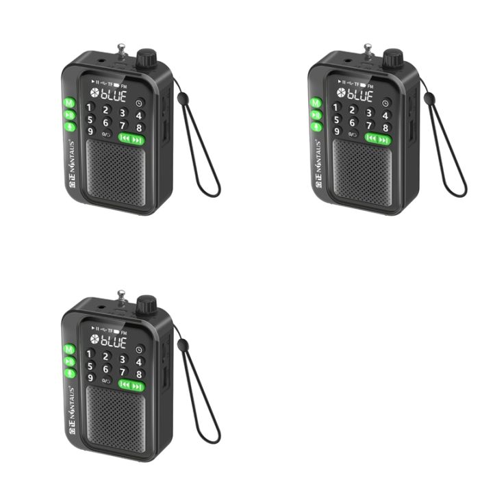 【Latest model】3X C90 Mini Pocket FM Radio Digital Radios Receiver ...