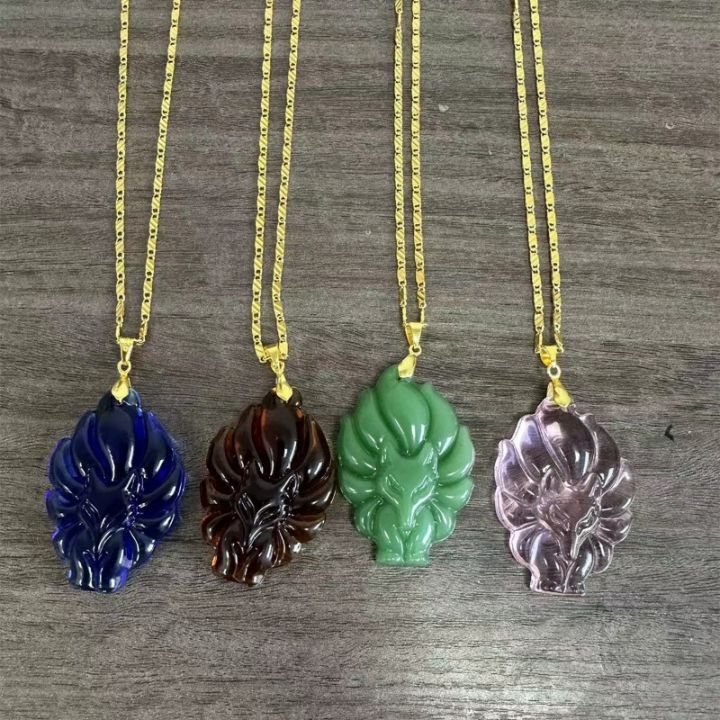 Fox Queen Necklace Original Nine-Tailed Fox Pendant Necklace Good Luck ...
