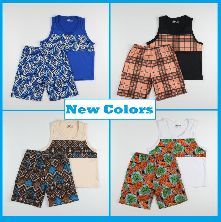 Noonie Kids - Boys Terno - Sando and Shorts - 2 -12 years old - Pajama ...