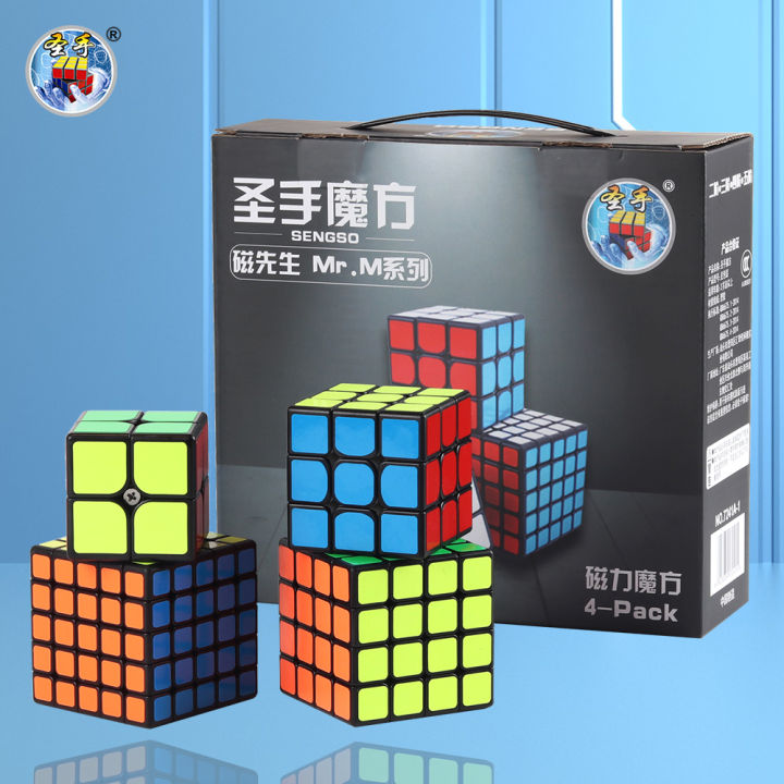SENGSO Speed Cube Mr.M (Magnetic Force) 2x2 3x3 4x4 5x5 Rubik Cube ...