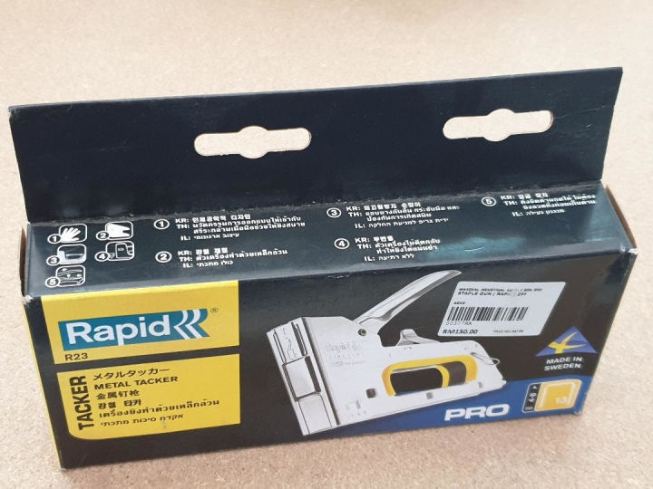 100% Original STAPLE GUN TACKER / GUN RAPID HEAVY DUTY PRO POWER TACKER ...