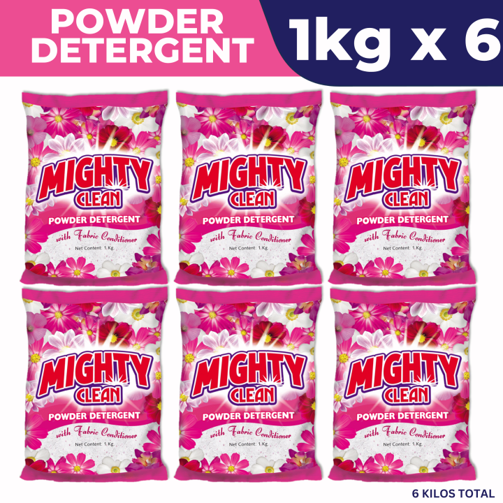 【COD/READY】 Mighty Clean Detergent Powder Floral Blossom - Powder (Pink ...