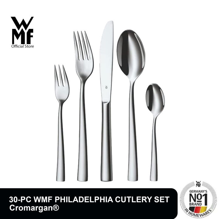WMF Philadelphia Cromargan Cutlery Set | Dishwasher Safe | BPA Free ...