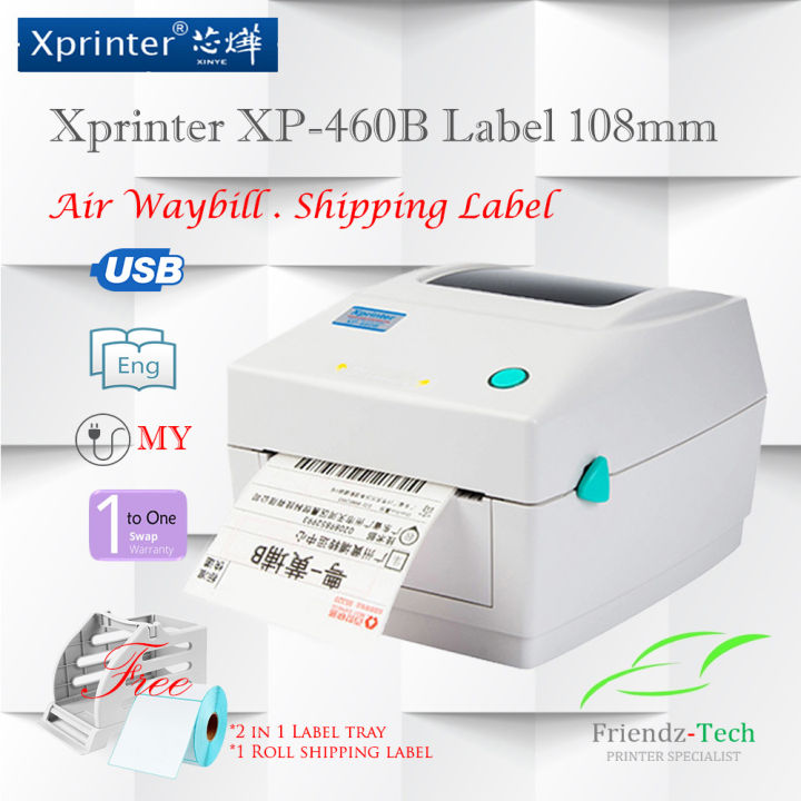 XPrinter XP-460B Thermal Shipping Air Waybill AWB & Barcode Label (USB ...