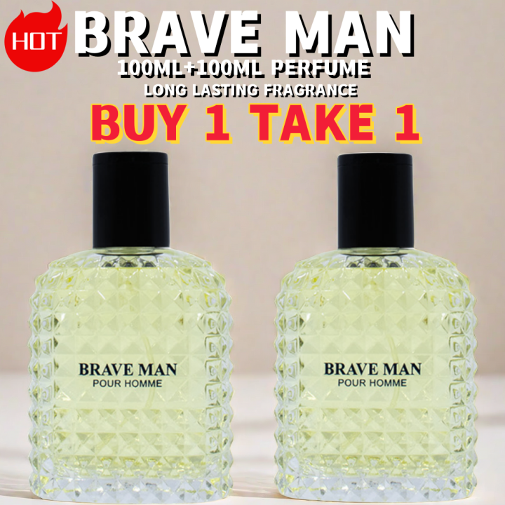 【BUY 1 TAKE 1】Brave Man Pour Homme Men's Perfume 2PCS High-end ...