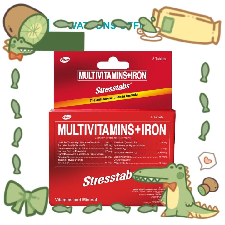 STRESSTABS Multivitamins + Iron 8 Tablets | Lazada PH