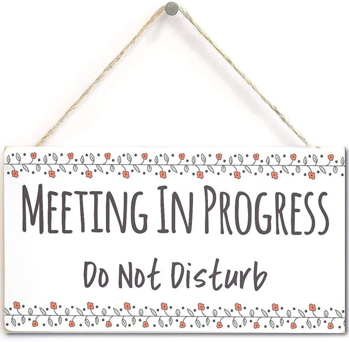High quality and clarity LW911 Meeting In Progress Do Not Disturb ...