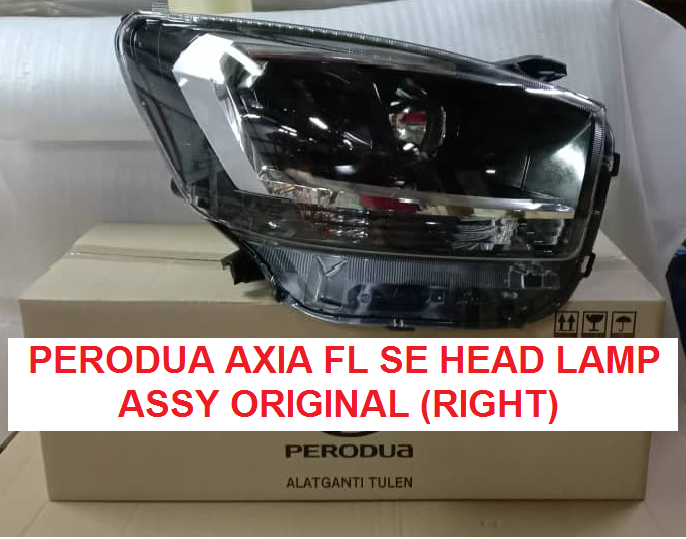 PERODUA AXIA (2014--2018) FL SE HEAD LAMP ASSY (PERODUA) ORIGINAL ...