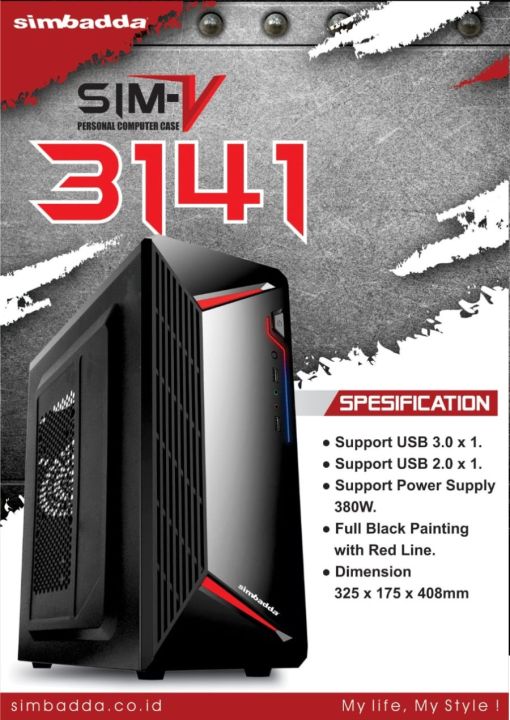 Casing SIMBADDA SIM-V 3141 - TANPA PSU | Lazada Indonesia
