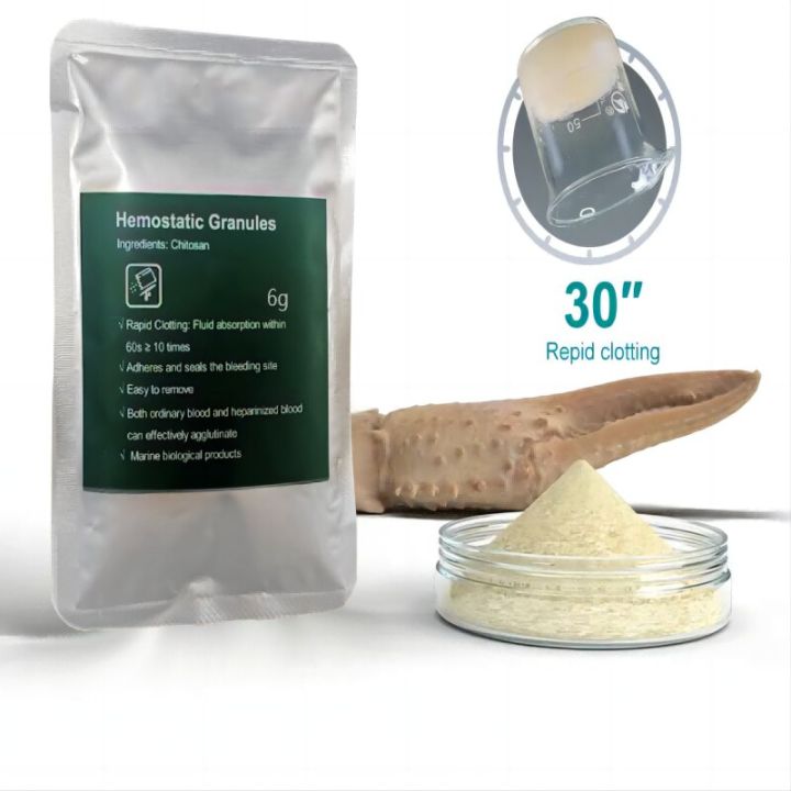 6G Chitosan First Aid Hemostatic Blood Clot Granules Powder Care For ...