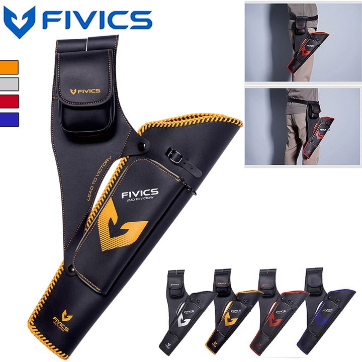 FIVICS Arrow Quiver Leather Back Quiver Adjustable Waist Quiver Target ...