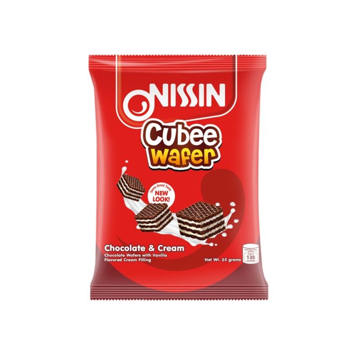 Nissin Cubee Wafer Chocolate & Cream 25g | Lazada PH