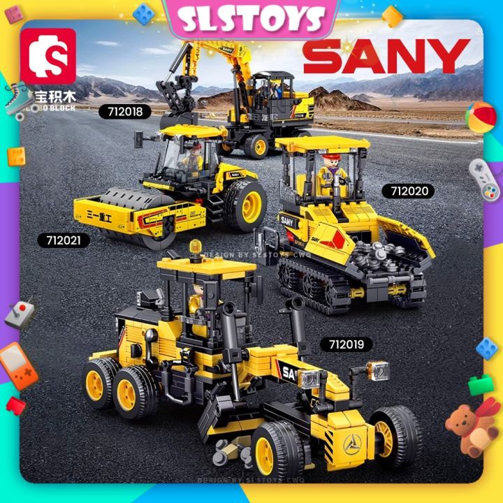 Sembo Block Sany Construction Truck Lorry Transport Vehicle Decoration ...