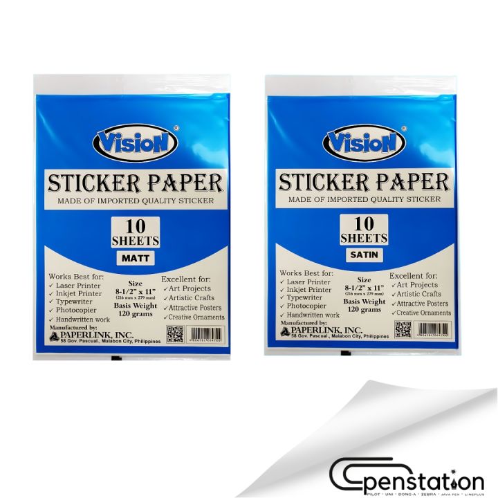 VISION Sticker Paper Matt Printable | Lazada PH