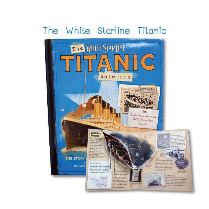 Wel-B The White Star Line TITANIC Notebook หนังสือเด็ก หนังสือภาษา ...