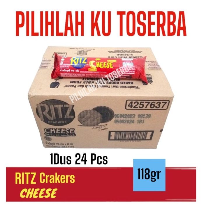 Biskuit RITZ sandwich CHEESE Roll 118 gr - ( HARGA 1 KARTON ISI 24 ...