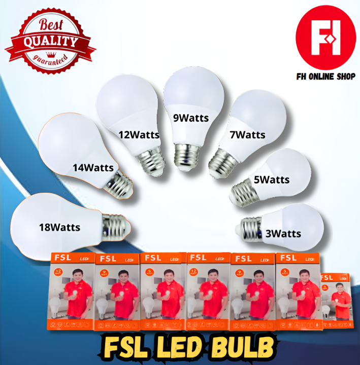 ilaw Bulb E27 18W , 14W , 12W , 9W , 7W , 6500k White for Indoor at Outdoor Led Light FSL Led ...