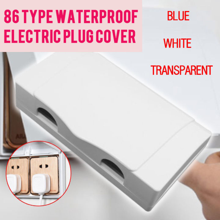 86 type double socket protector splash box waterproof transparent power ...