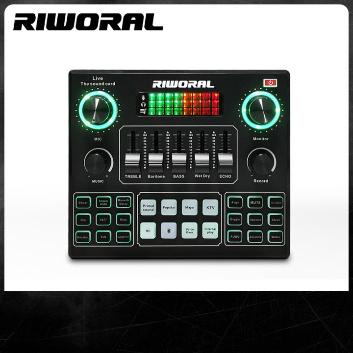 Sound Card Audio External USB Soundcard With Condenser Live Singing ...