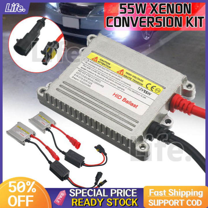 2 Pieces 12V 55W Ultra-Slim HID Xenon Digital Replacement Ballast For ...