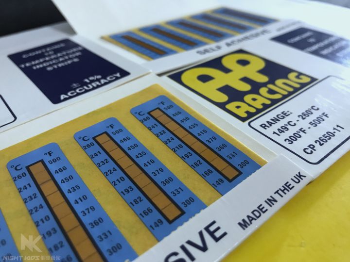 AP RACING brake caliper temperature sticker AP car race modified ...