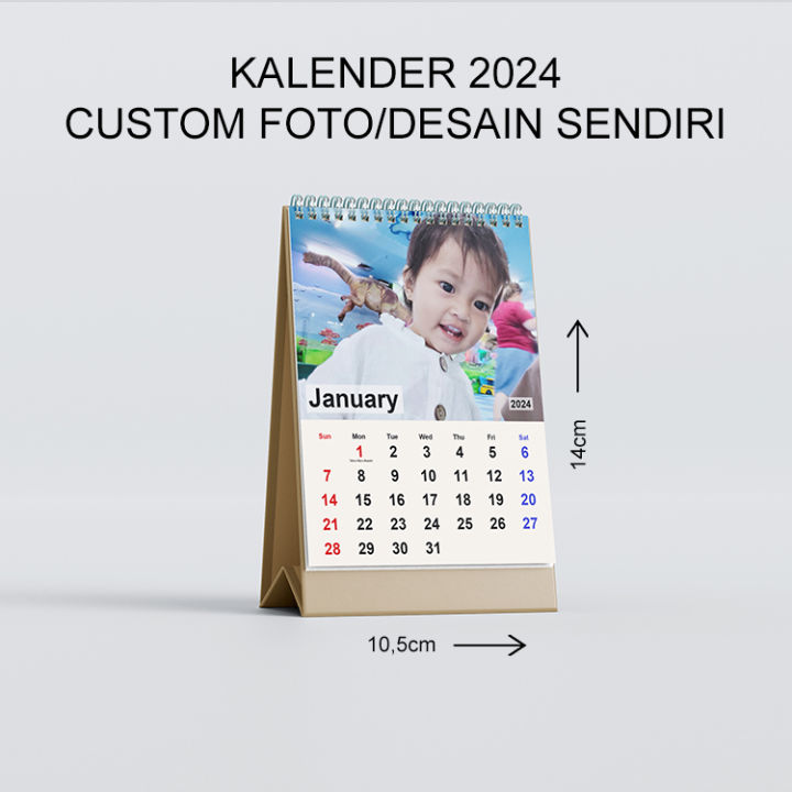Kalender 2024 Lengkap Bisa Pakai Foto Dan Desain Sendiri/Kalender Meja ...