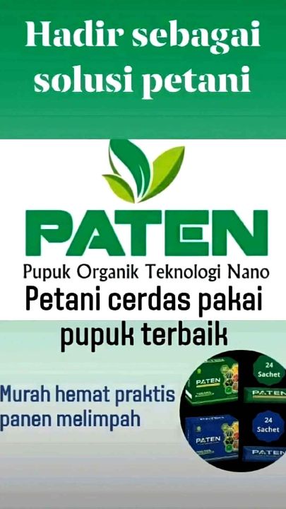 Pupuk Paten + Imun Paten 1 Box (mix) isi 12 Sachet Pupuk Paten / 12 ...