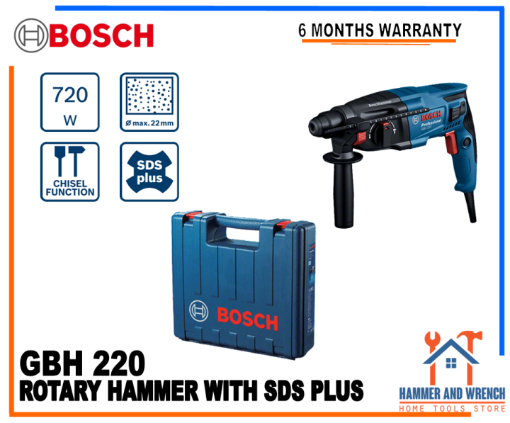 BOSCH GBH 220 Rotary Hammer with SDS Plus | Lazada Singapore