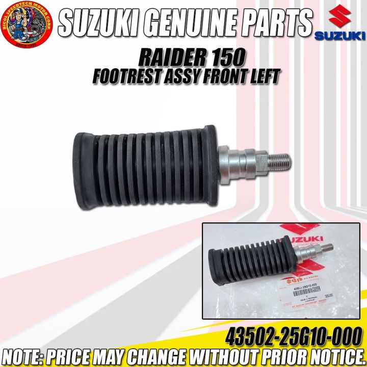 RAIDER 150 FOOTREST ASSY FRONT LEFT (SGP) (GENUINE: 43502-25G10-000 ...
