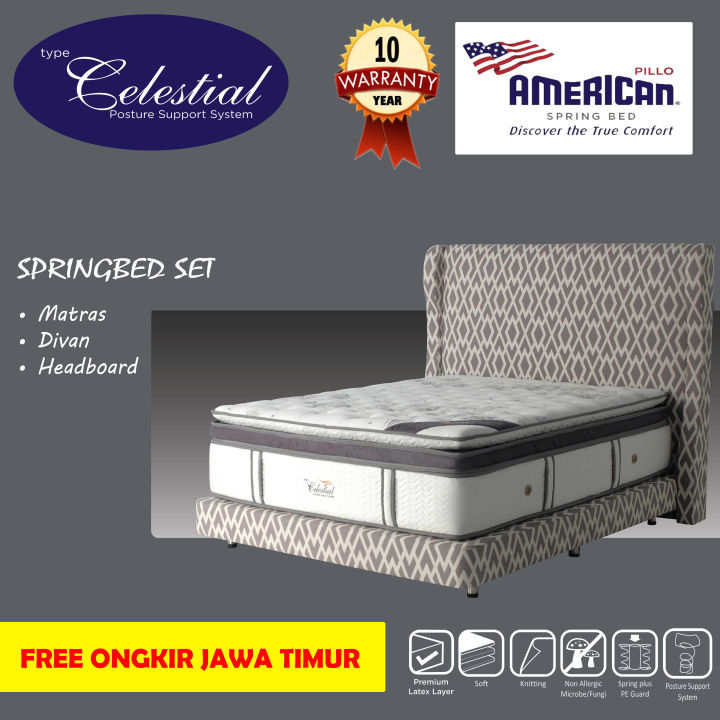American Pillo Celestial Springbed Set 160x200 | Lazada Indonesia