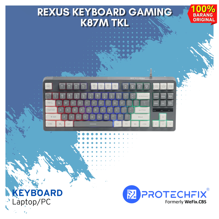 REXUS KEYBOARD GAMING K87M TKL | Lazada Indonesia
