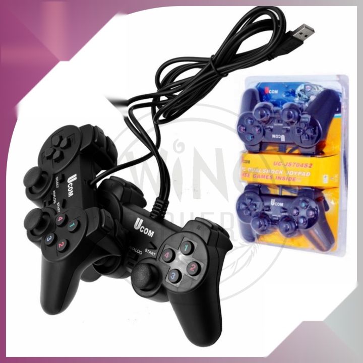 Pc Ucom Uc Js704s2 Double Joystick Dual Shock Joypad Double Controller Usb Joypad Pc