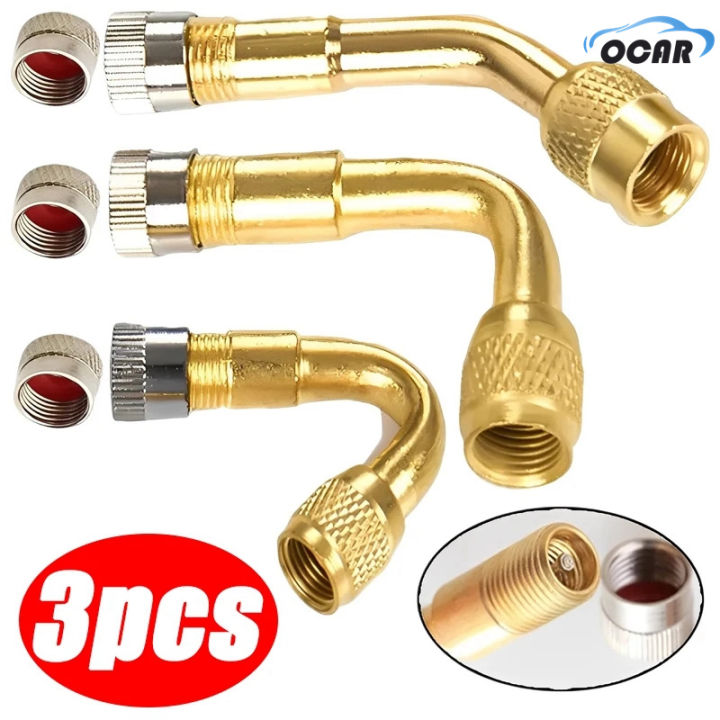 Universal 45 90 135 Degree Angle Bent Valve Adaptor Tyre Tube Valve ...