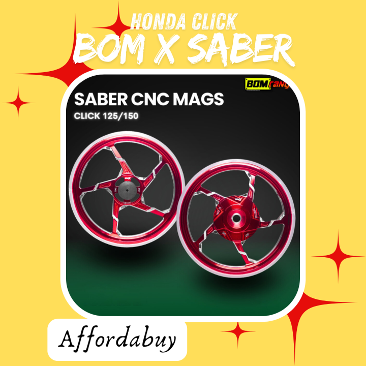 Bom Rangsit BomX Saber Cnc Mags Click 125/150 | Lazada PH