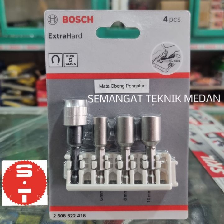 4pcs MATA SOK SOCK BOR MAGNETIC NUT SETTER BAUT ROOFING SENG SET BOSCH ...