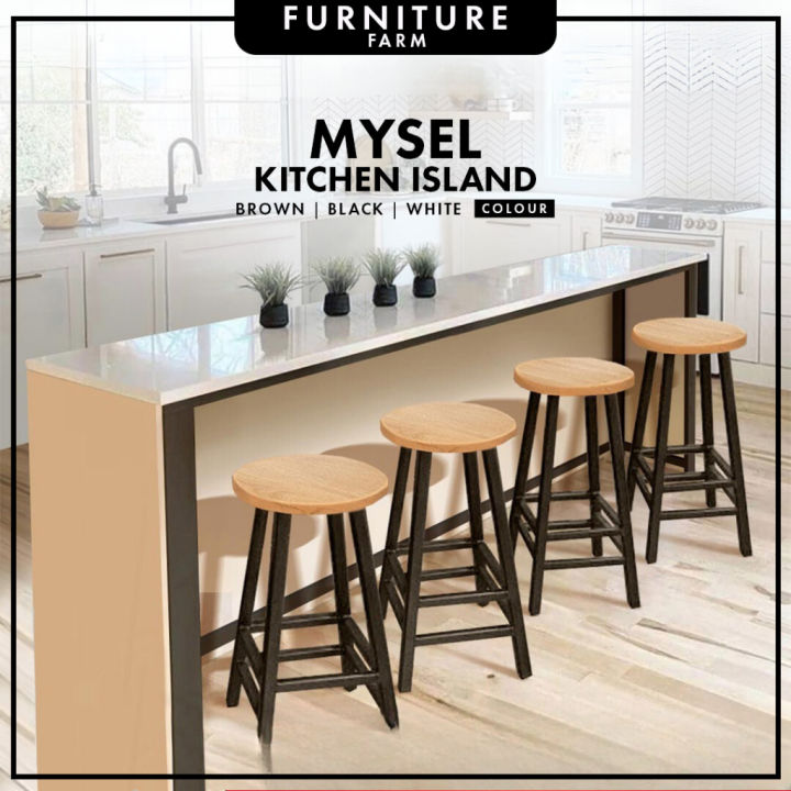 Furniture Farm : MYSEL Kitchen Island Bar Table 120cm x 40cm / Dining ...