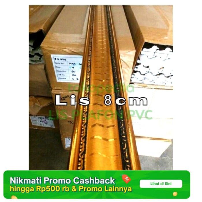 Lis Figura 8 Cm | Lis Dinding Pvc | Lis plafon | Lazada Indonesia