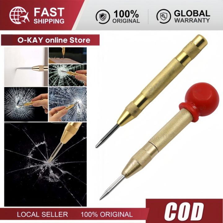 Automatic Spring-Loaded Center Punch – Precision Marking Tool for ...
