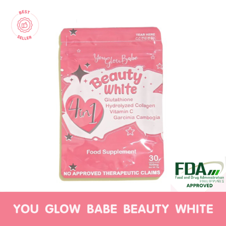 You Glow Babe Glutathione Beauty White 4 in 1 Intense Whitening/Slimming/Collagen & Vitamin C ...