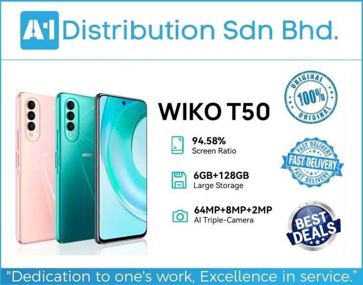 Wiko T50 Smartphone [6GB +128GB] (100% Original Wiko Malaysia) | Lazada
