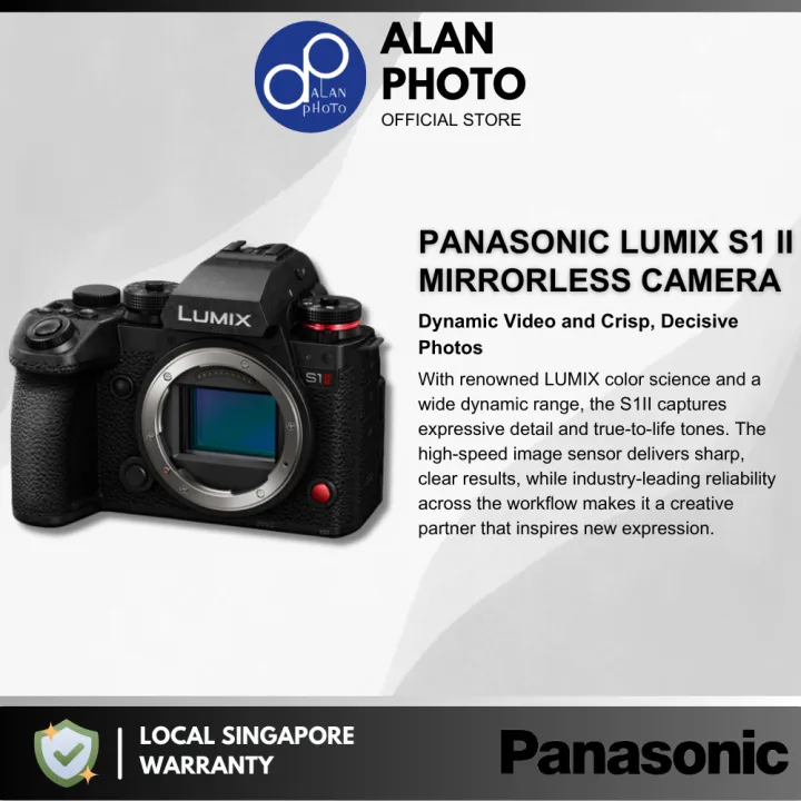 [Pre-Order] Panasonic LUMIX S1II Full Frame Mirrorless Digital Camera – DC-S1M2 | Panasonic ...