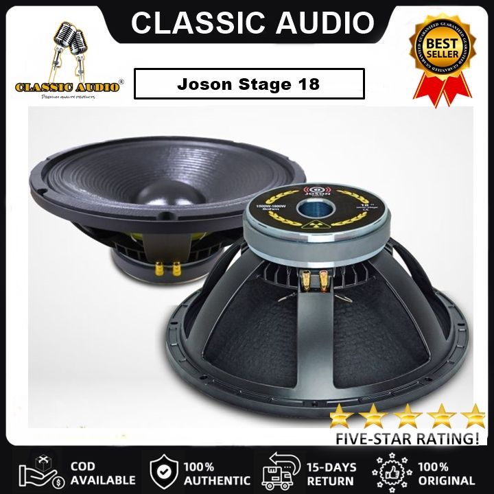 Joson Stage 18 Professional Audio Speaker By Classic Audio-220MM ...