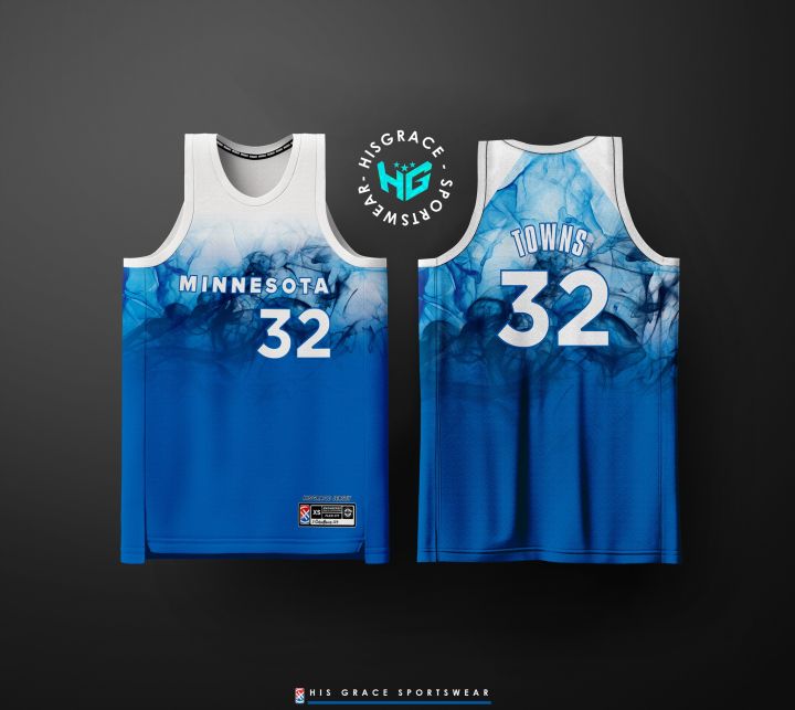 4 2024 MINNESOTA BLUE CITY EDITION HG BASKETBALL FULL SUBLIMATION ...
