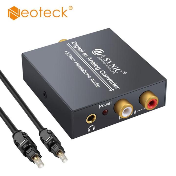 Neoteck 3.5mm Digital To Analog Analogue Audio Converter DAC Optical ... Neoteck 3.5mm Digital To Analog Analogue Audio Converter DAC Optical ...