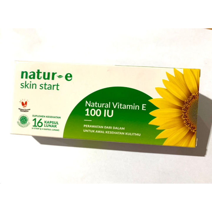 Natur-E 100 IU 16 kapsul Natural Vitamin E | Lazada Indonesia