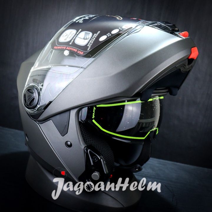 AIROH HELM PHANTOM-S |ANTHRACITE | PHANTOM + PINLOCK ~ MODULAR FLIP UP ...